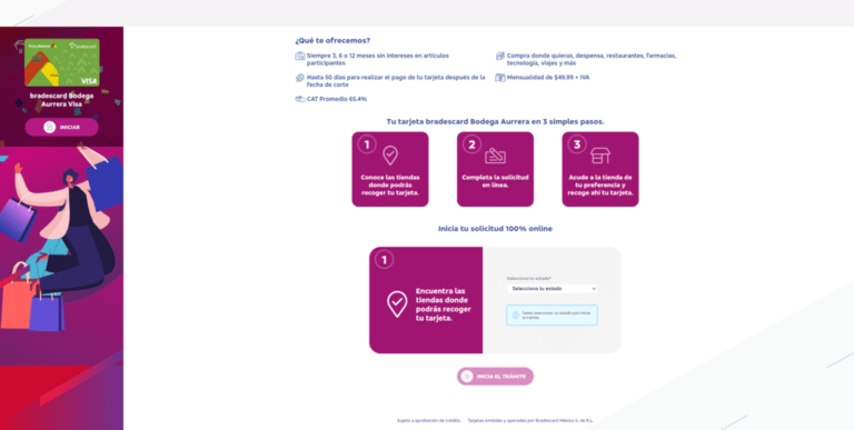 Tarjeta Bradescard Bodega Aurrera Visa. GUÍA 2022.